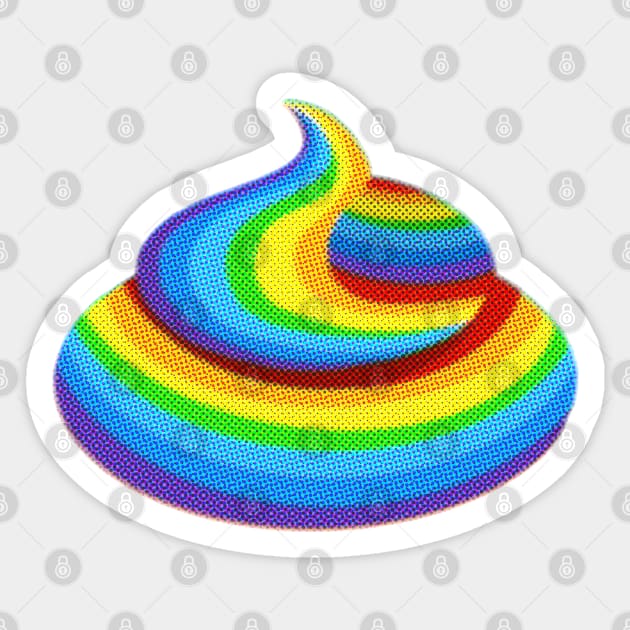 Rainbow Poop - Rainbow Poop - Sticker | TeePublic