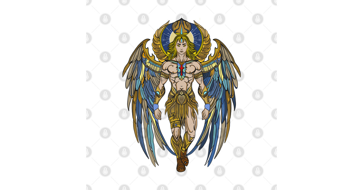 Archangel Michael highest ranking angel of heaven - Angel - T-Shirt ...