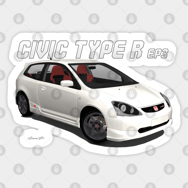 Civic Type R - Civic - Sticker | TeePublic