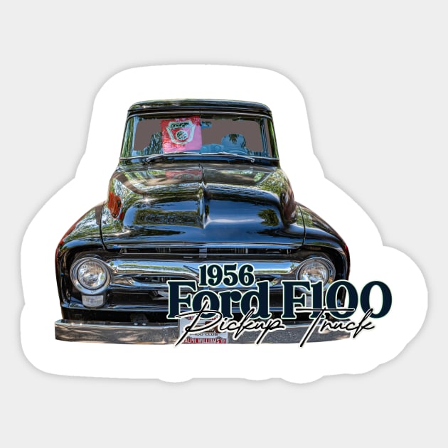 1956 Ford F100 Pickup Truck - 1956 Ford F100 Pickup Truck - Sticker ...