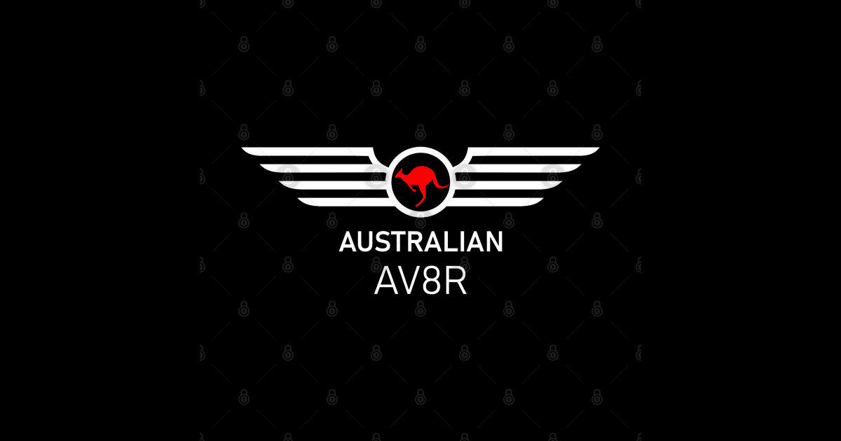AV8R Australian Wings - Pilot - Sticker | TeePublic