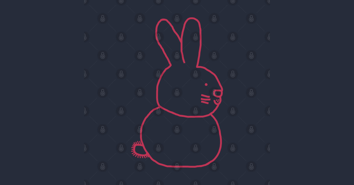 Color of the Year 2023 Viva Magenta Bunny Rabbit - Cute Rabbit - T ...