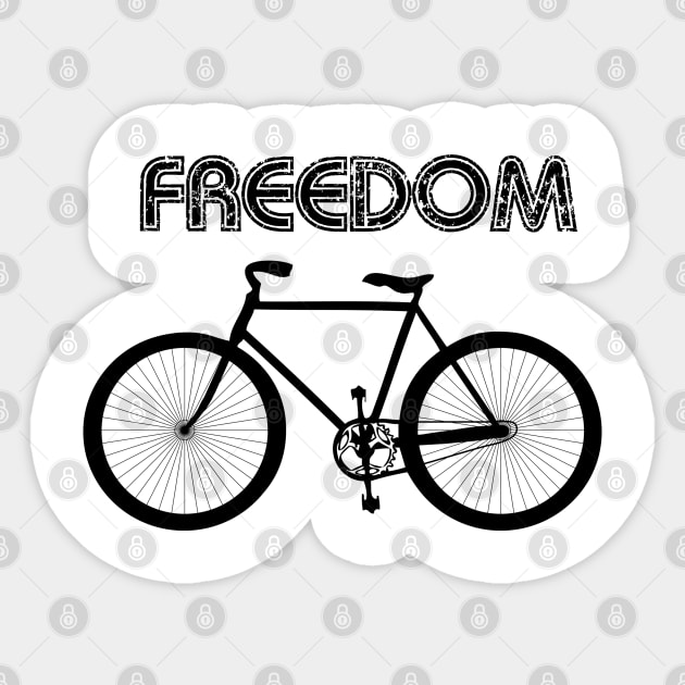 Freedom bike design - Cycling - Sticker | TeePublic