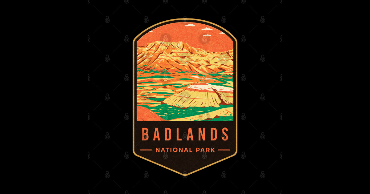 Badlands National Park - Badlands National Park - Sticker | TeePublic
