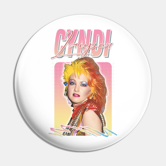 Cyndi Lauper /\/ Original 80s Vintage Style Design - Cyndi Lauper - Pin ...