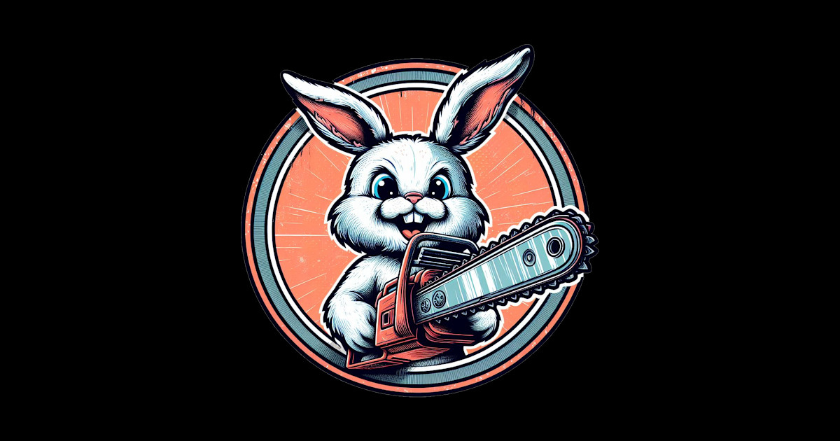 Murder Rabbit - Bunny Rabbit - Sticker | TeePublic