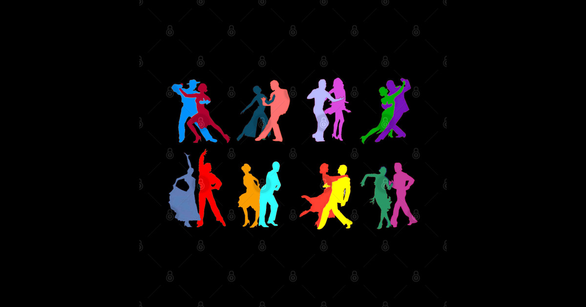 The Colorful Dancers - The Colorful Dancers - Sticker | TeePublic