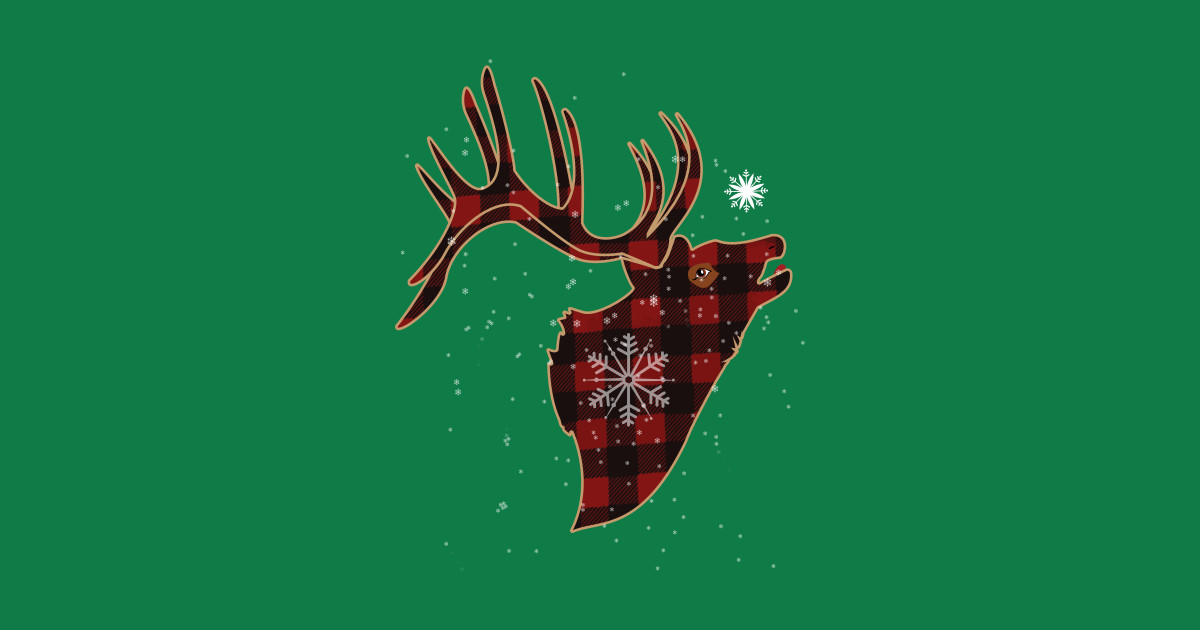 christmas - Christmas Elk - T-Shirt | TeePublic
