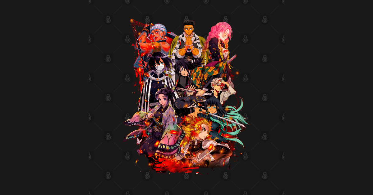 Hashira - Custom Anime Print - T-Shirt | TeePublic