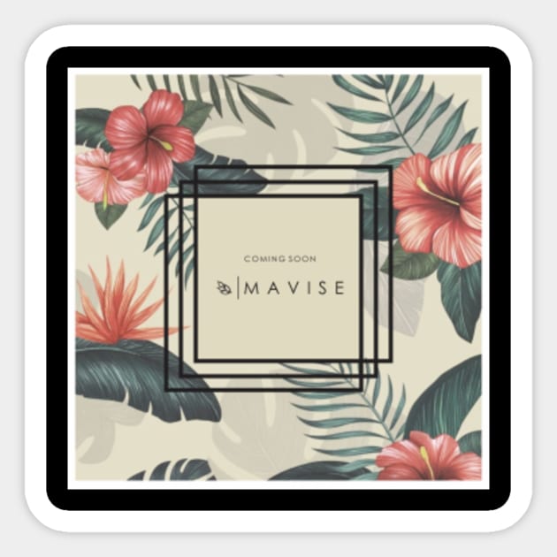 Mavise Background - Background - Sticker | TeePublic