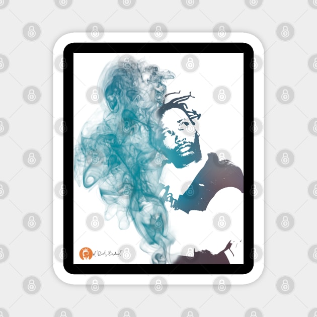 Ol' Dirty Bastard ODB Smoke Dispersion Portrait - Odb - Magnet | TeePublic