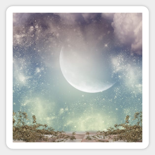 Fantasy Moon Eclipse - Fantasy Moon - Sticker | TeePublic