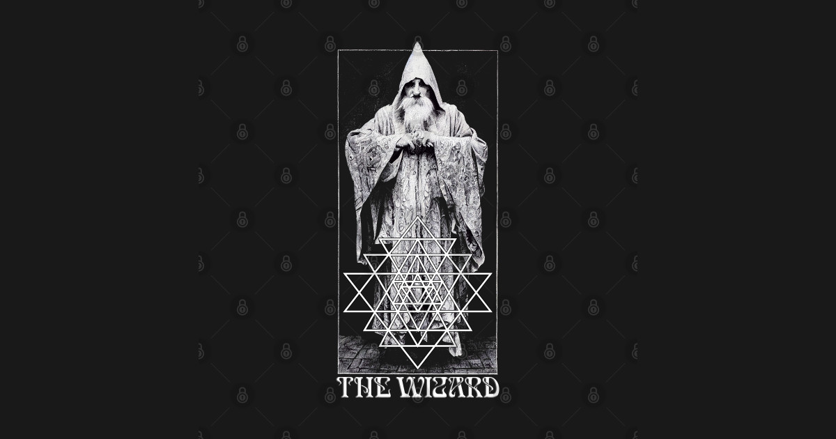 The Wizard - fantasy magic archetype magician - Wizard - T-Shirt ...