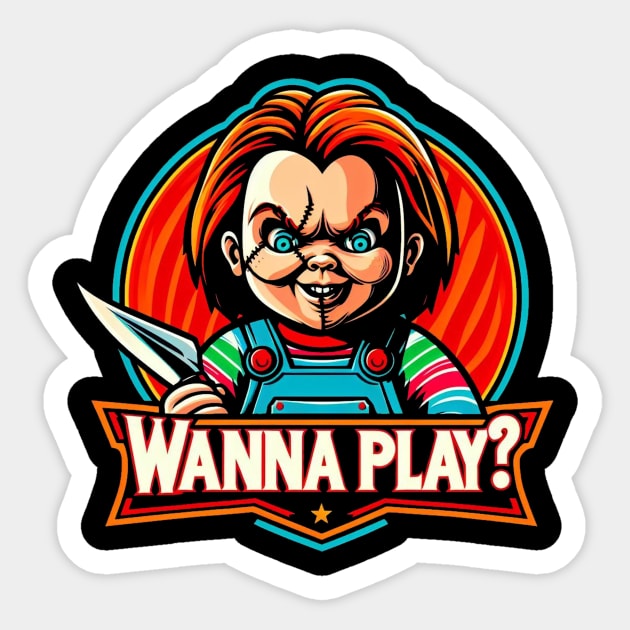 Chucky Child's Play V2 - Childs Play - Sticker | TeePublic