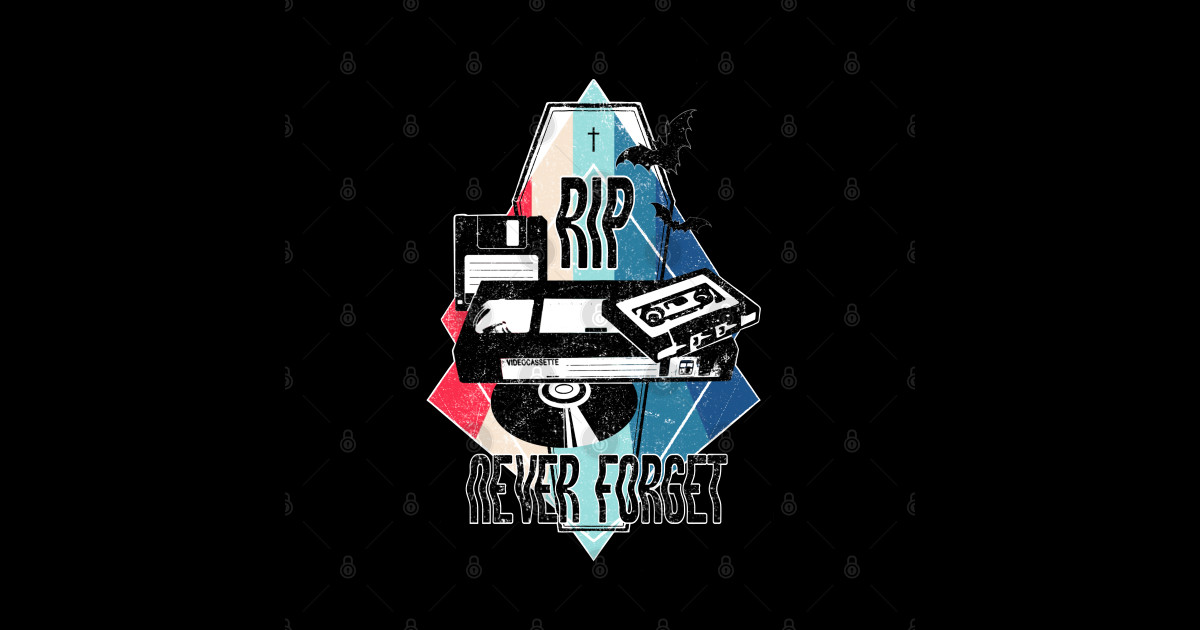 Never Forget - Rest in Peace CD, VHS, DISK and CASSETTE, Vintage, Retro ...