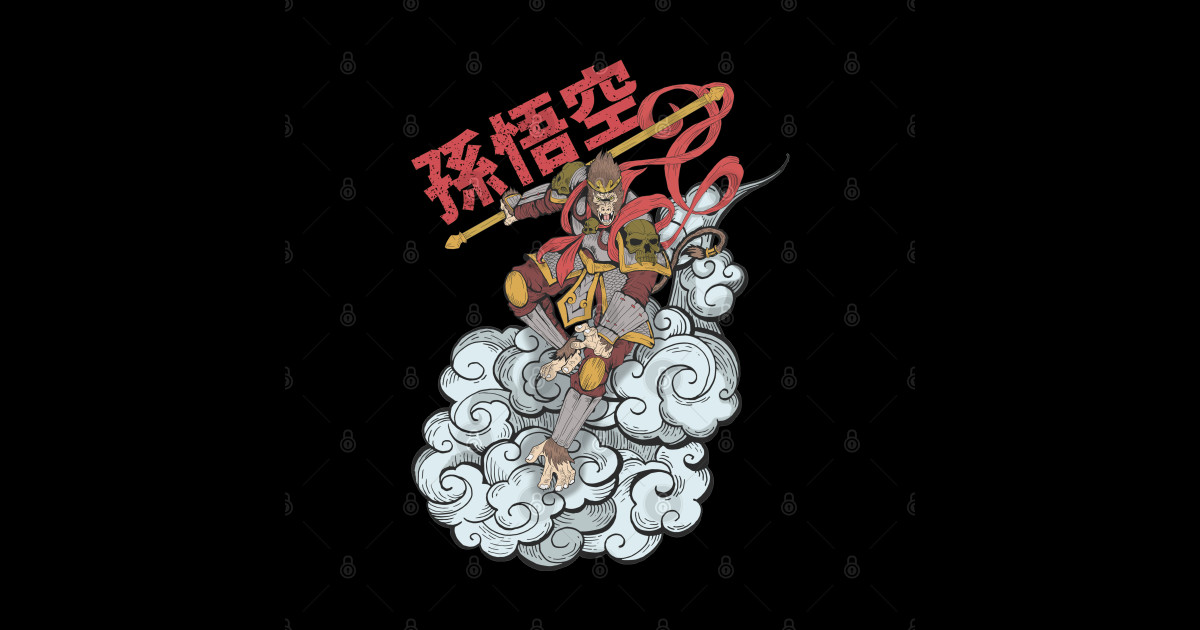 Handsome Monkey King - Mythology - Sticker | TeePublic