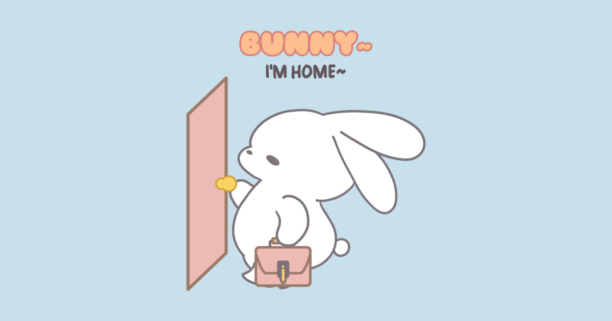 Welcome Home to Love: Bunny, I'm Home! - Bunny Rabbit Puns - T-Shirt ...