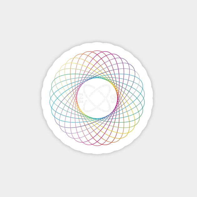 Rainbow EVERGLOW LOGO - Ebeogeullou - Sticker | TeePublic
