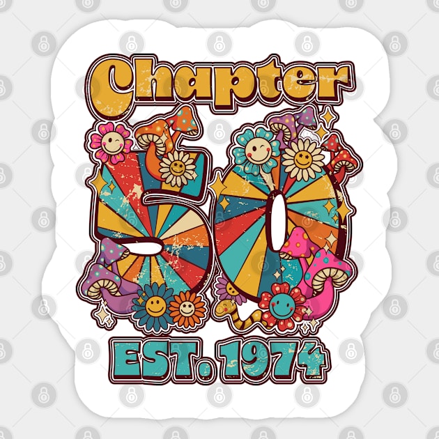 Chapter 50 EST 1974 50th Birthday 50th year Old - 50th Birthday ...
