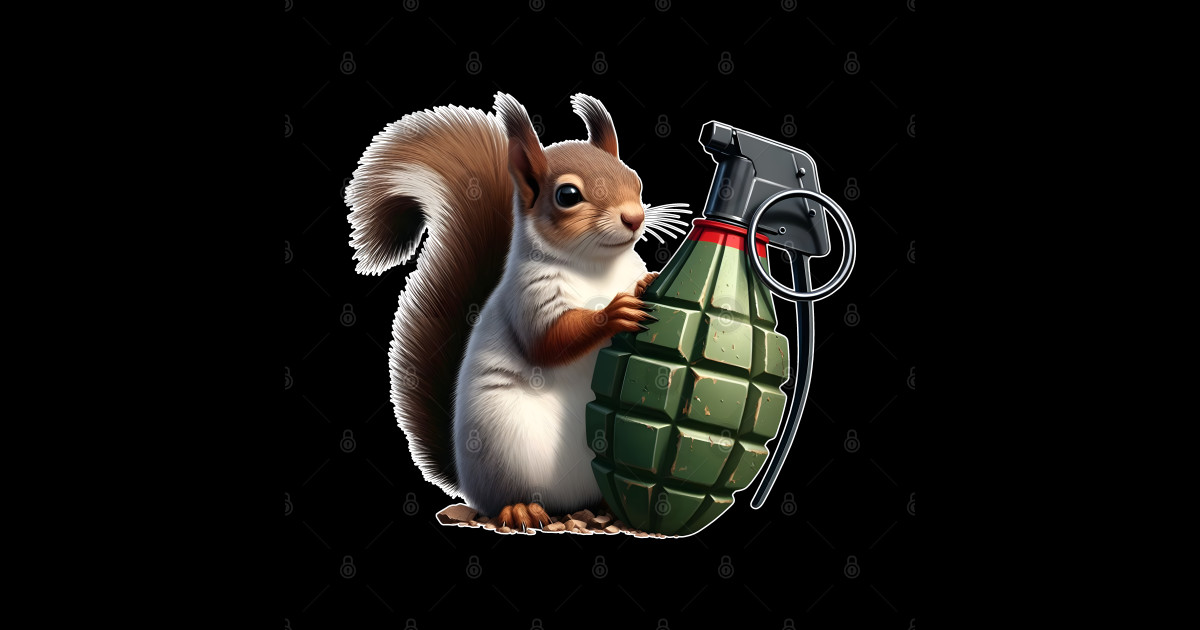 Tactical Squirrel - Squirrel - Sticker | TeePublic