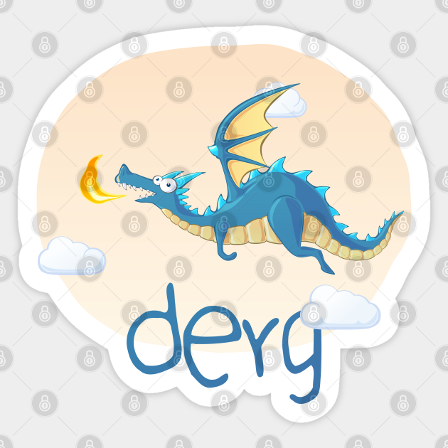 Derg - Dragon - Sticker | TeePublic