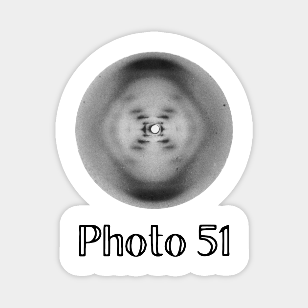 Photo 51 X-ray diffraction of DNA by Rosalind Franklin, Raymond Gosling ...