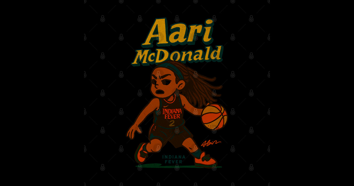 Aari McDonald Retro - Aari Mcdonald Indiana Fever - Posters and Art ...
