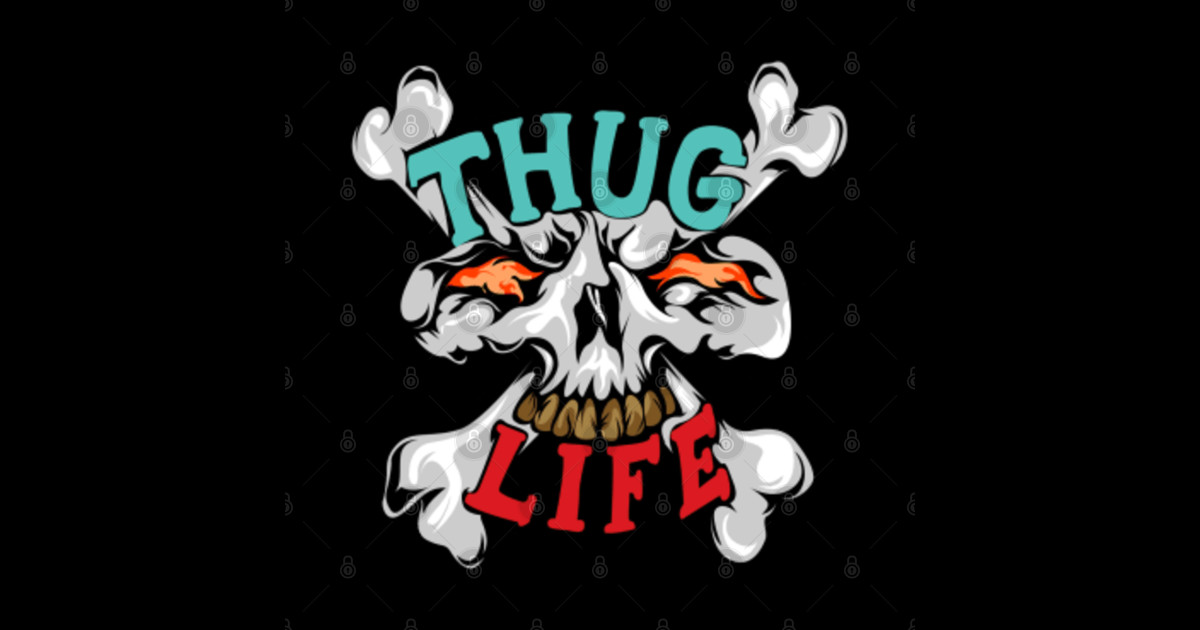 Thug Life Skull II - Thug Life - T-Shirt | TeePublic