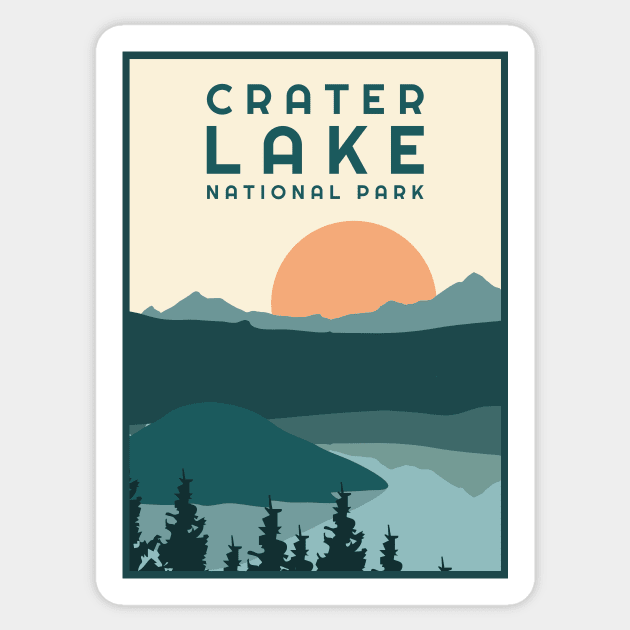 Crater Lake National Park - Crater Lake National Park - Sticker | TeePublic