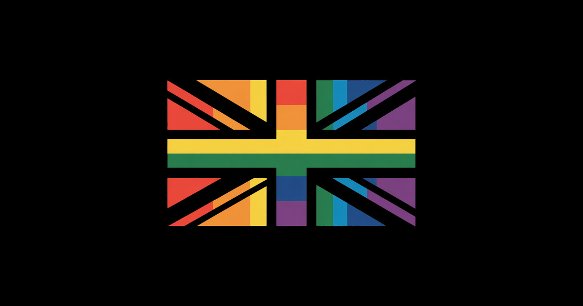 LGBTQ Rainbow Flag of Britain - Gay Pride Union Jack England - Lgbt ...