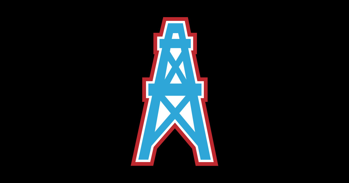 Vintage Houston Oilers Logo - Houston Oilers - Sticker | TeePublic