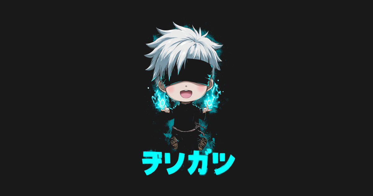 Chibi Satoru Gojo Jujutsu Kaisen Anime - Satoru Gojo - T-Shirt | TeePublic