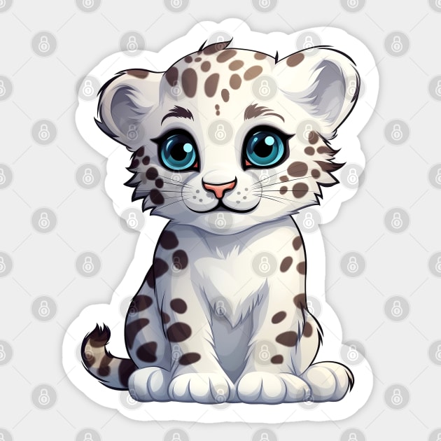 cute snow leopard