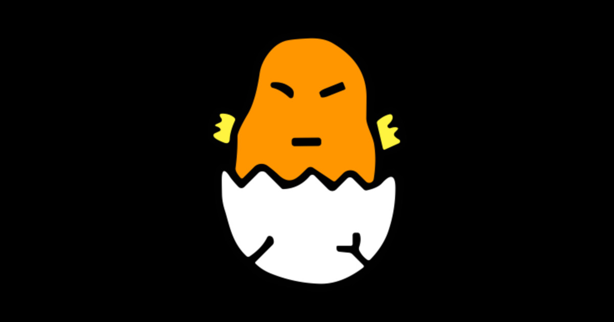 Eggy Face - Quirky Character - Sticker | TeePublic