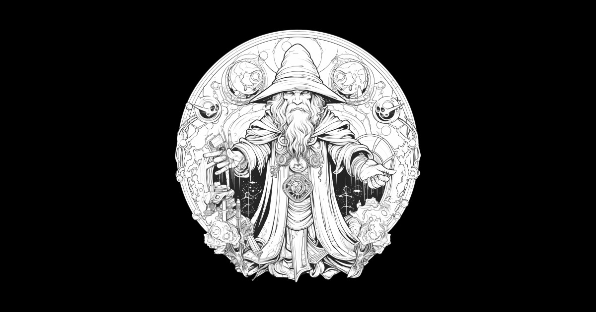 Wizard Emblem Magic Circle - Wizard Magic - Sticker | TeePublic