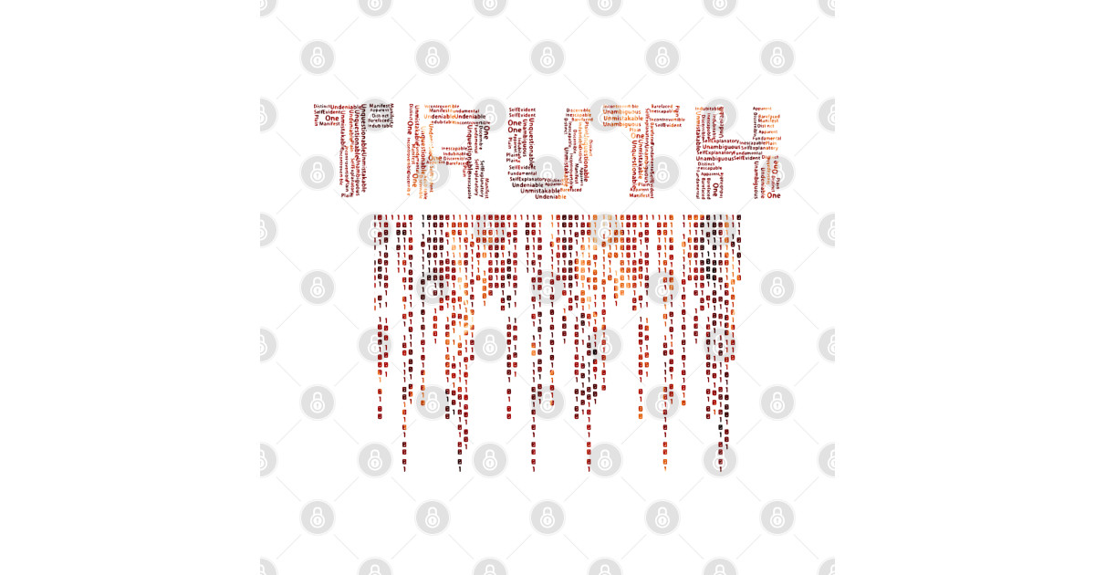 TRUTH word with matrix illustration - Truth Matrix Dots - T-Shirt ...