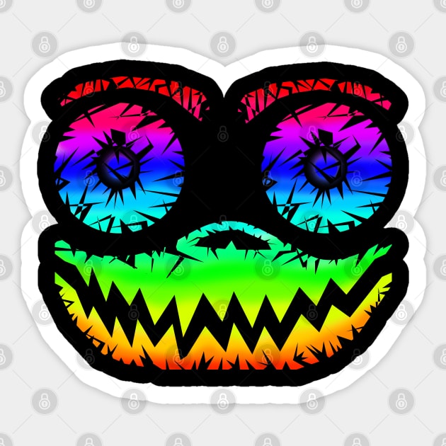 Rainbow Smiley Face - Scratch Design - Smiley Face - Sticker | TeePublic