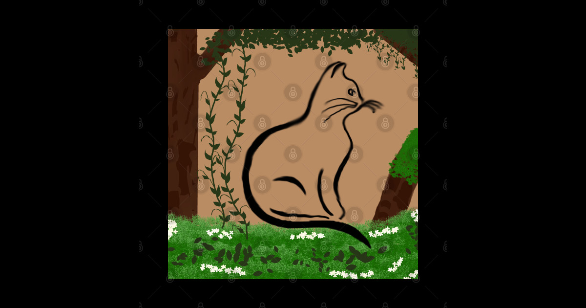 Grounded Cat - Cat Lover Gifts - Sticker | TeePublic