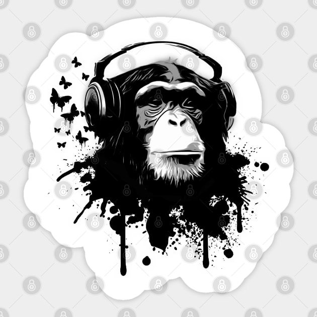 Monkey Business - Animal - Sticker | TeePublic