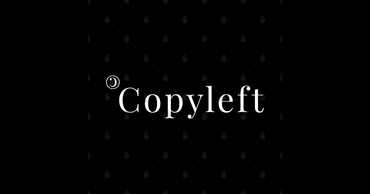 Copyleft White - Copyleft - Sticker | TeePublic