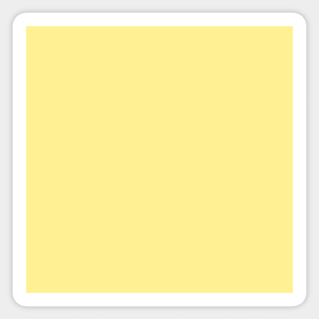 Buttermilk Yellow Solid Yellow Color - Buttermilk - Sticker | TeePublic