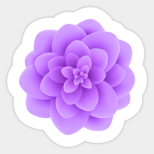 purple flower - Purple Flower - Sticker | TeePublic