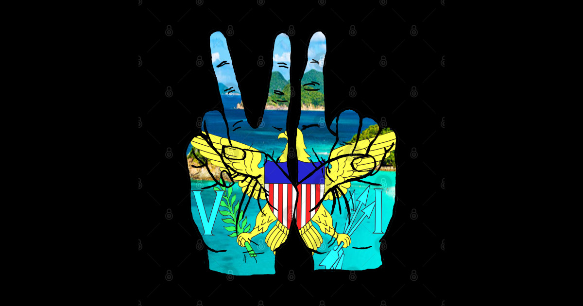 VI hands - Usvi - Sticker | TeePublic