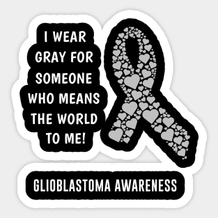 Glioblastoma Ribbon Stickers for Sale | TeePublic