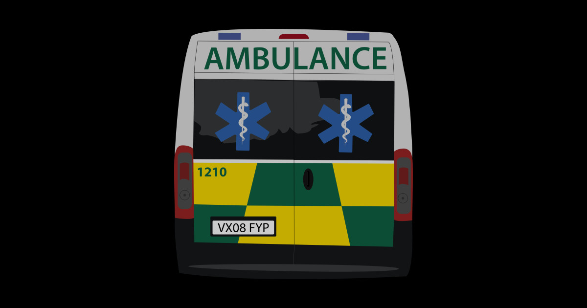 AMBULANCE!!!! - Ambulance - Sticker | TeePublic