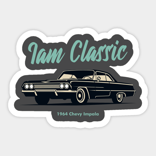Im Classic Impala American Cars - Impala - Sticker | TeePublic