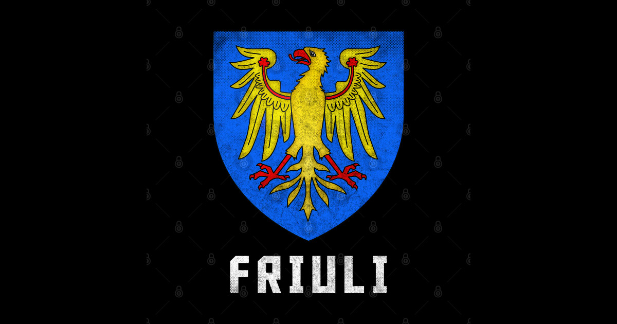 Friuli Venezia Giulia / Coat of Arms / Vintage Style - Friuli Venezia ...