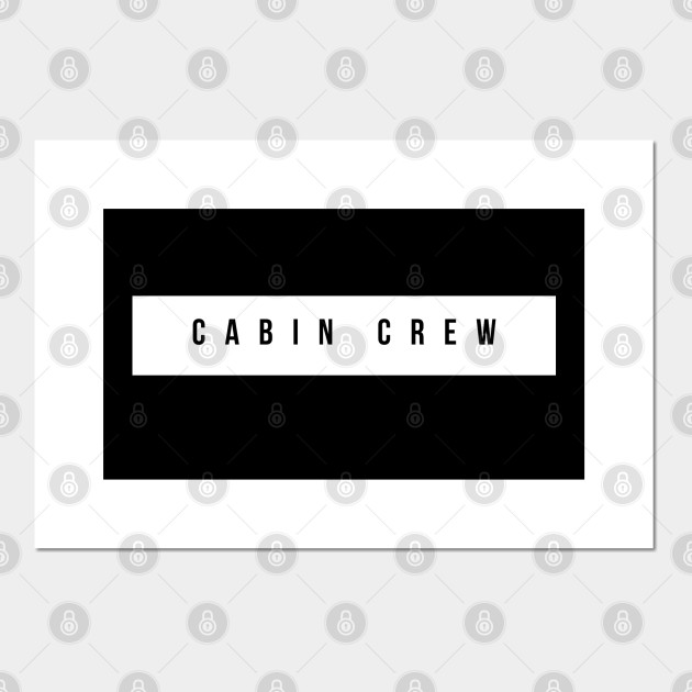Cabin Crew Label - Flight Attendant - Posters and Art Prints | TeePublic