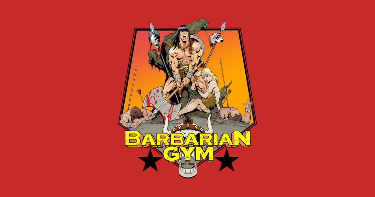 Barbarian Gym - Conan - T-Shirt | TeePublic