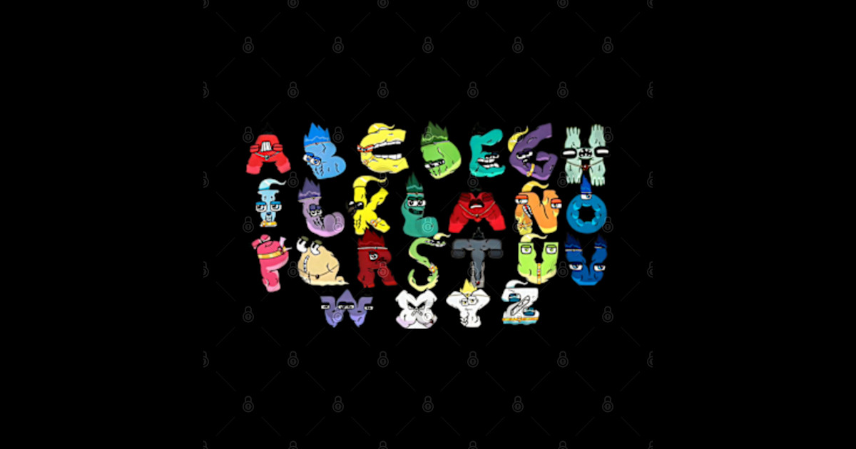 Alphabet Lore But They Transform To A New Level Strong Alphabet Lore Tapestry Teepublic
